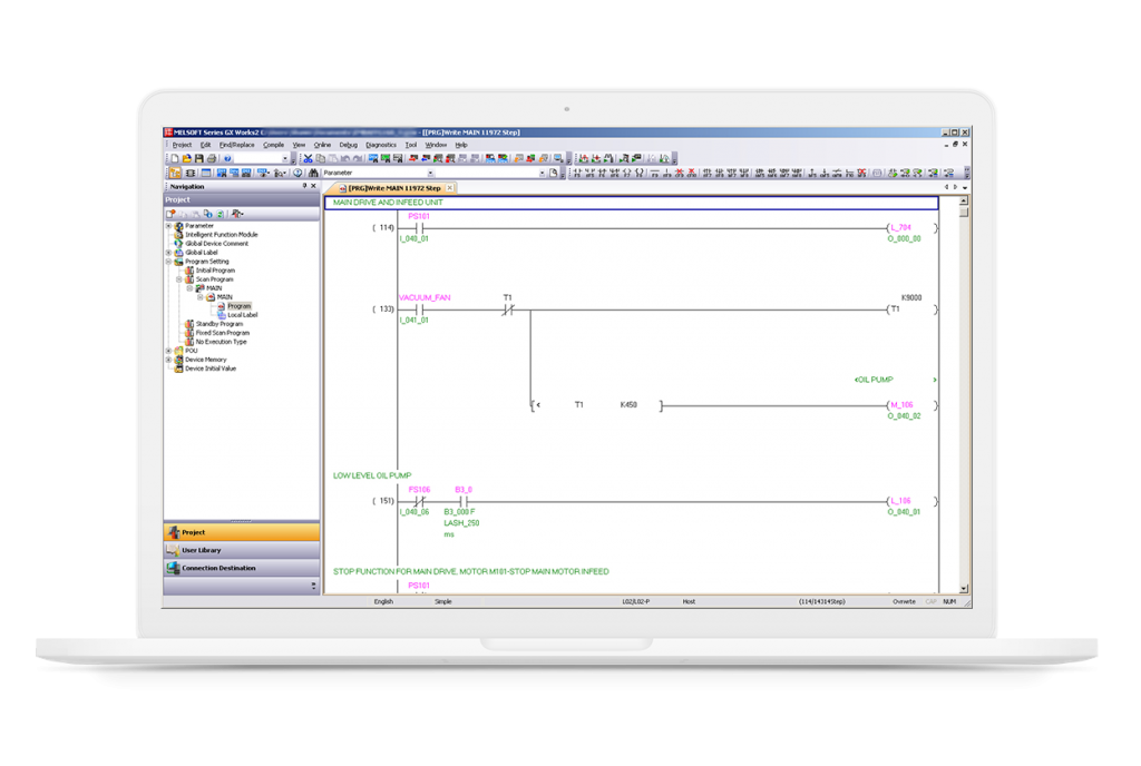 Allen-Bradley PLC-5 to Mitsubishi PLC Conversion - Contrologica - PLC ...