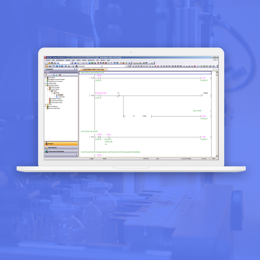 Allen-Bradley PLC-5 to Mitsubishi PLC Conversion - Contrologica - PLC ...